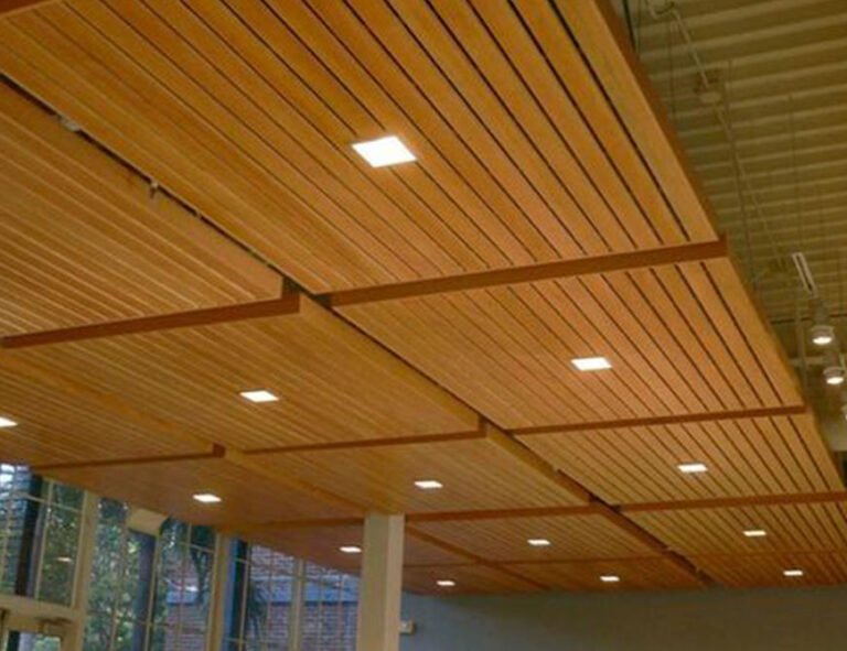 Wood Veneer Ceiling – Ottawa Commercial Drywall